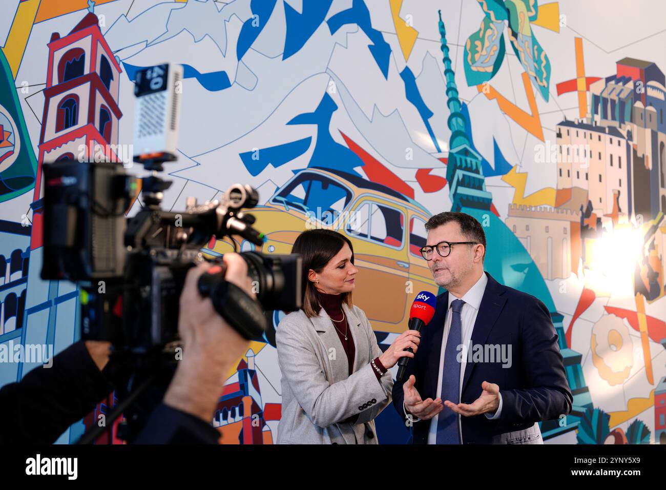 Torino, Italia. 27th Nov, 2024. Guido Vaciago during the presentation ...