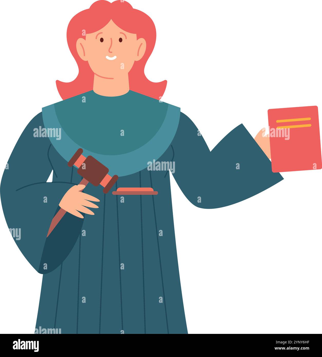 judge with gavel and book Stock Vector Image & Art - Alamy