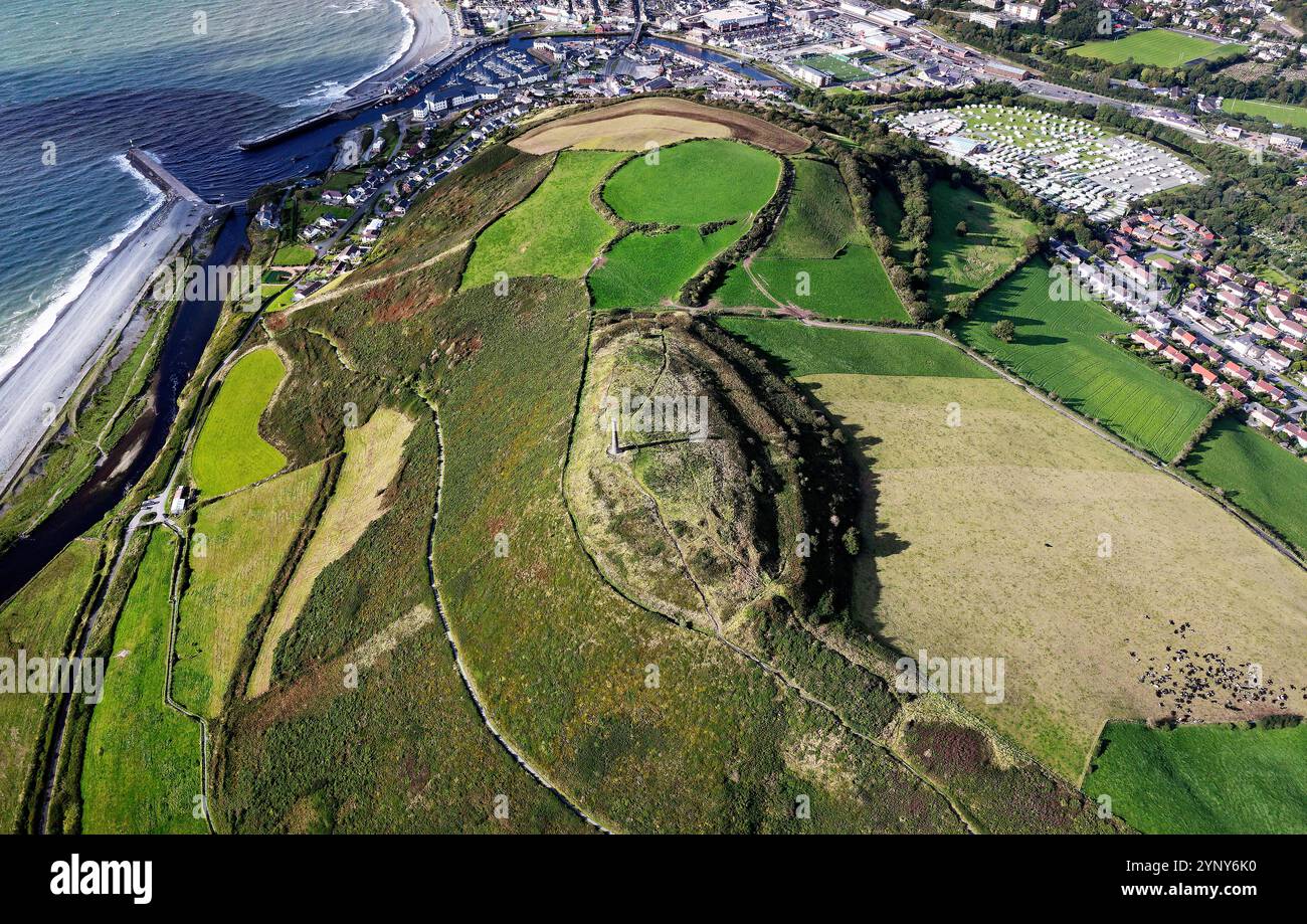 Pen dinas hill fort aerial hi-res stock photography and images - Alamy