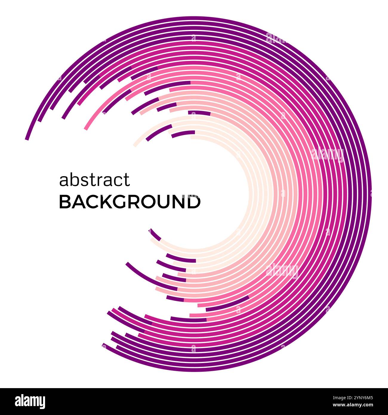 Abstract vector illustration depicting colored circles on a white ...