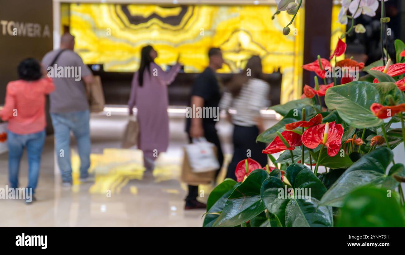 Many people in hotel lobby reception hi-res stock photography and ...