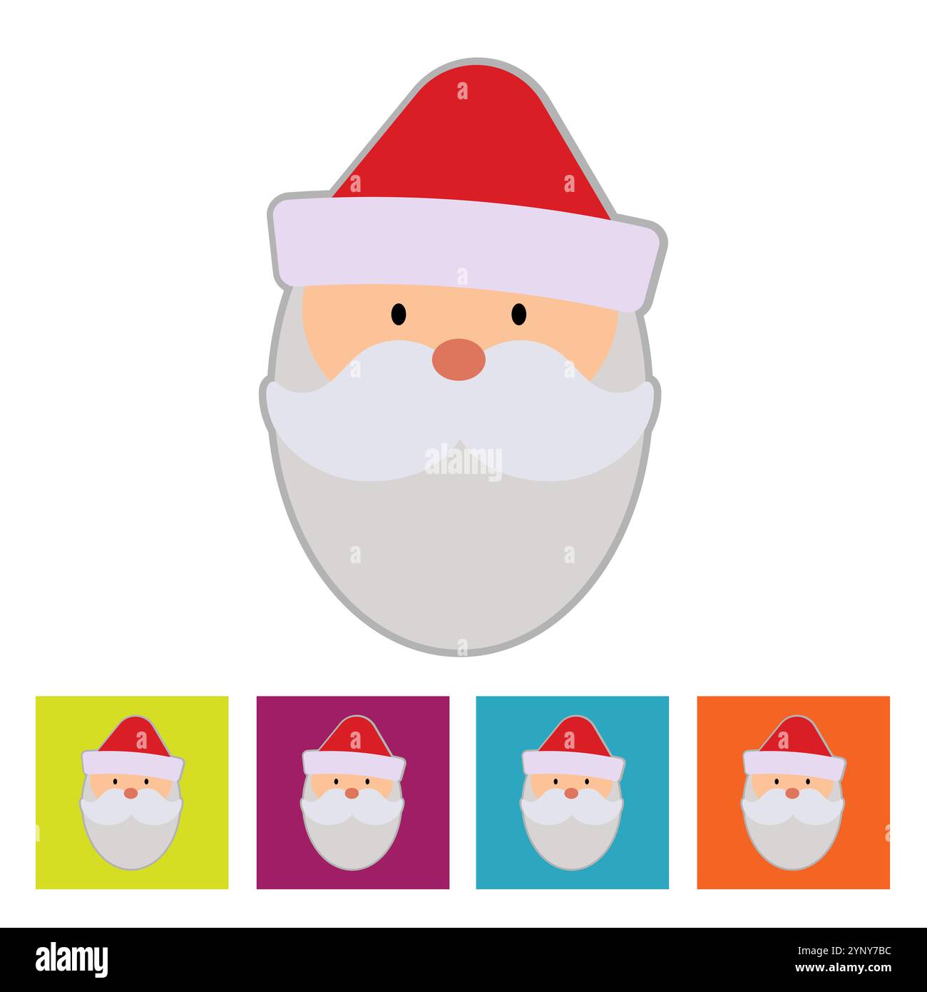 Portrait traditional santa claus Stock Vector Images - Alamy