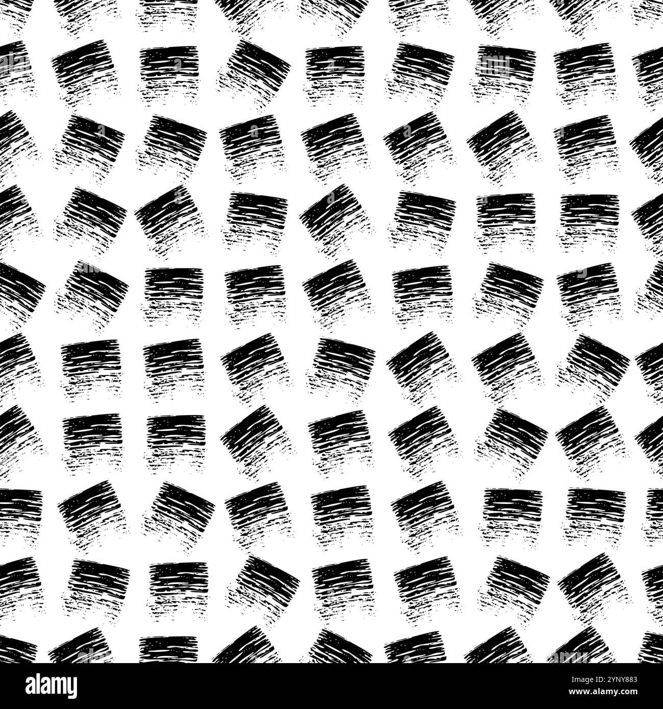 Seamless Pattern with hand drawn black scribble Smear. Abstract grunge ...