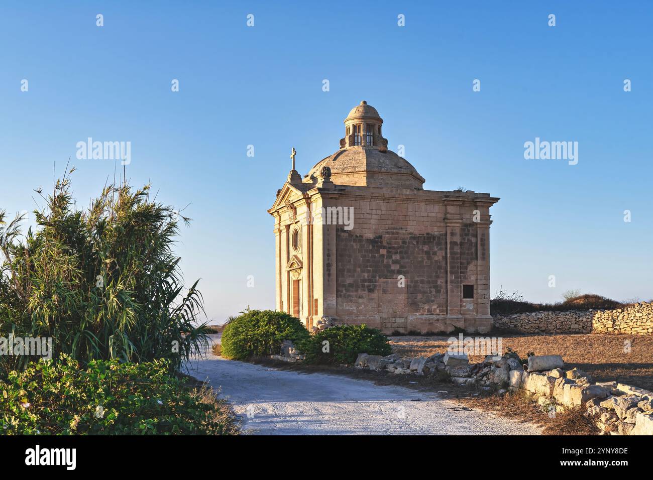 Historic stone chapel of Saint Nicholas in rural Mediterranean ...