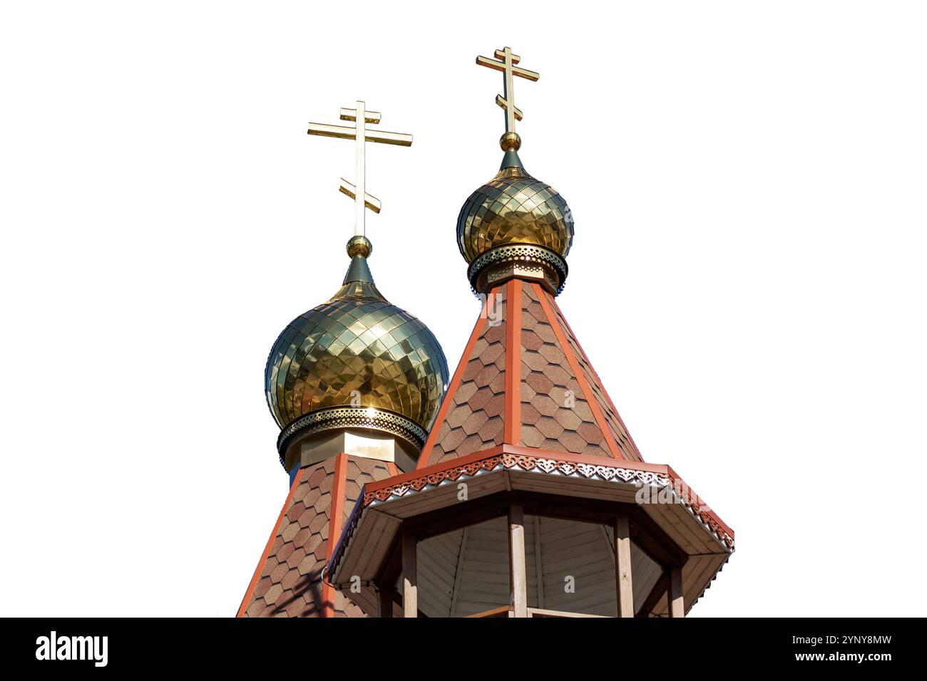 A beautiful church building that features a prominent cross situated ...
