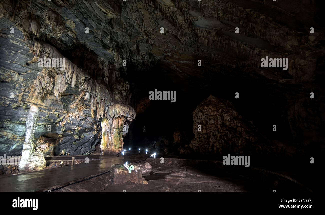 Stunning rock formations and intricate stalactites fill the cavernous ...