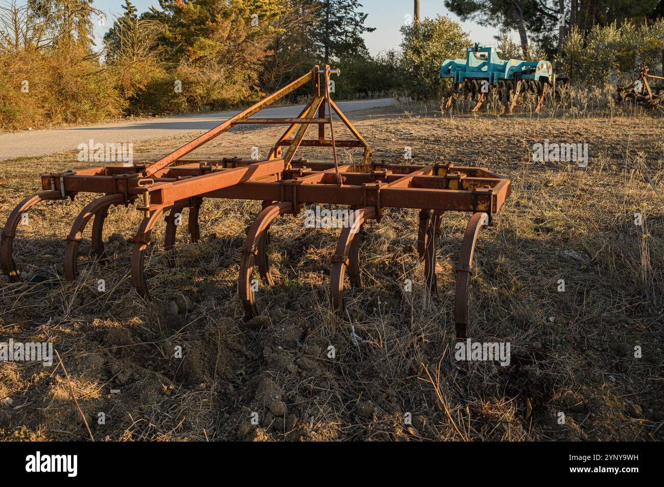 agricultural technic and farming equipment Stock Photo - Alamy