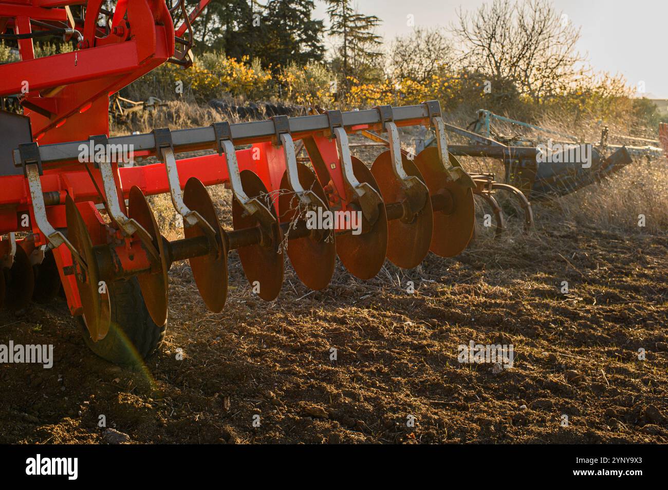 agricultural technic and farming equipment Stock Photo - Alamy