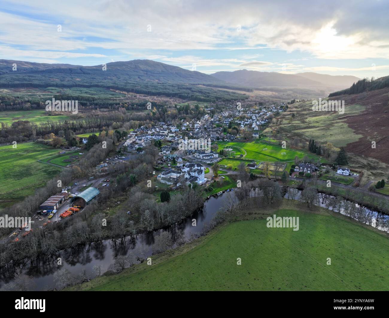 Aerial view of killin hi-res stock photography and images - Alamy