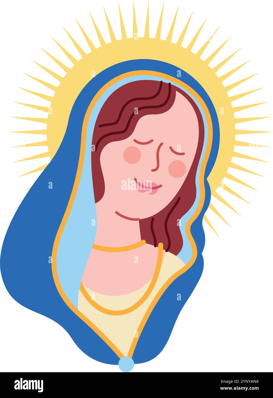 miraculous virgin mary Stock Vector Image & Art - Alamy