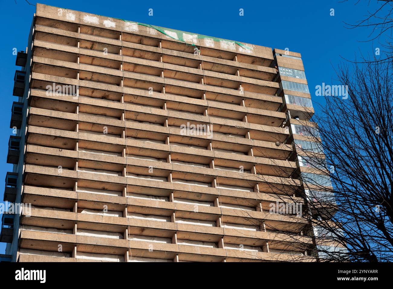 London, UK. 26th November, 2024. Demolition works for the 26-storey ...