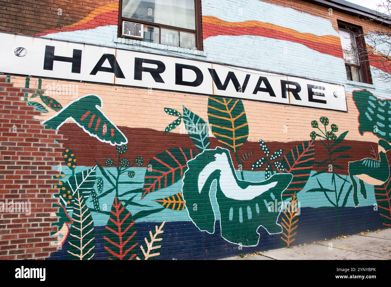Hardware wildlife mural on Alex Faulkner Lane in Etobicoke, Toronto ...