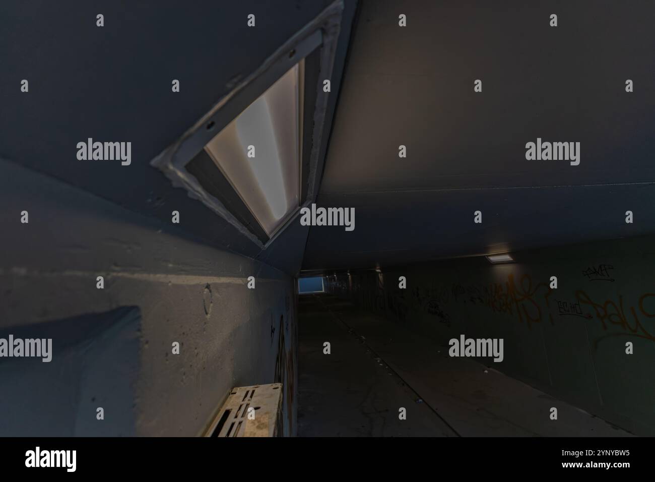 A dangerous underground passage, a meeting place for criminals and drug ...