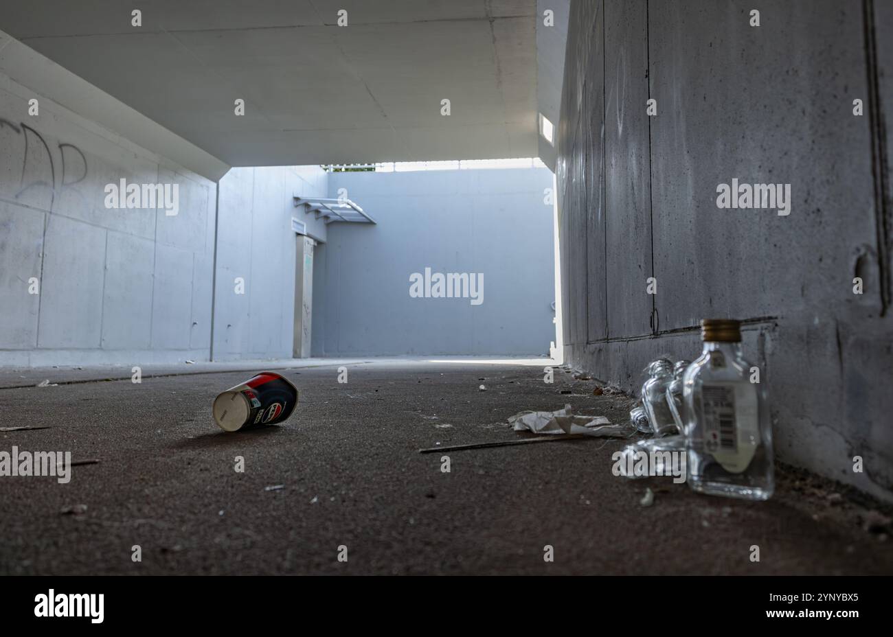 A dangerous underground passage, a meeting place for criminals and drug ...