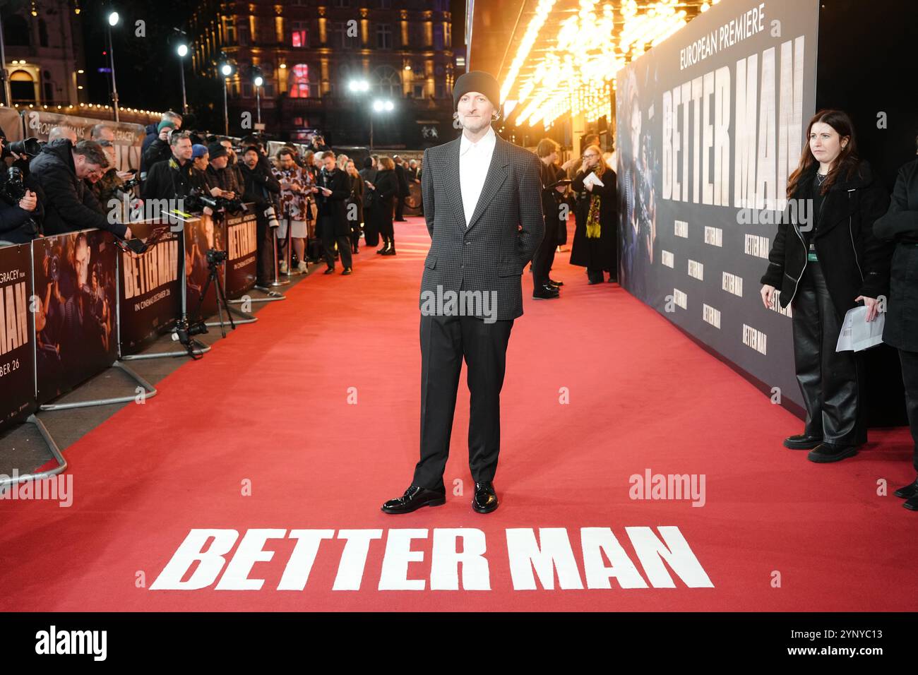 Michael Gracey attending the European premiere for Better Man at Odeon ...