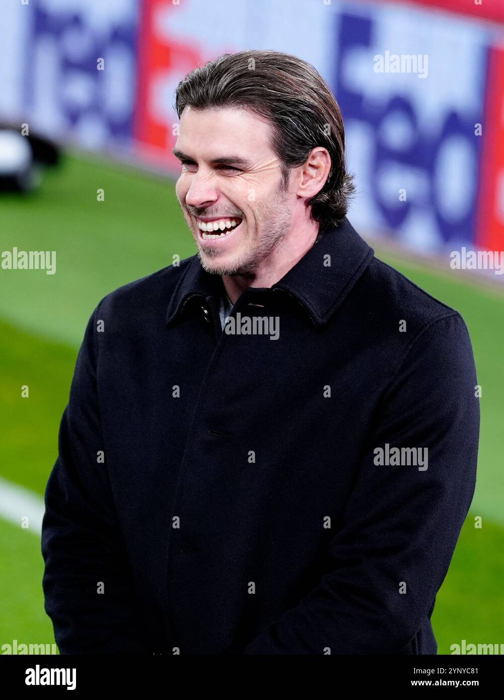 Former Real Madrid player Gareth Bale before the UEFA Champions League ...