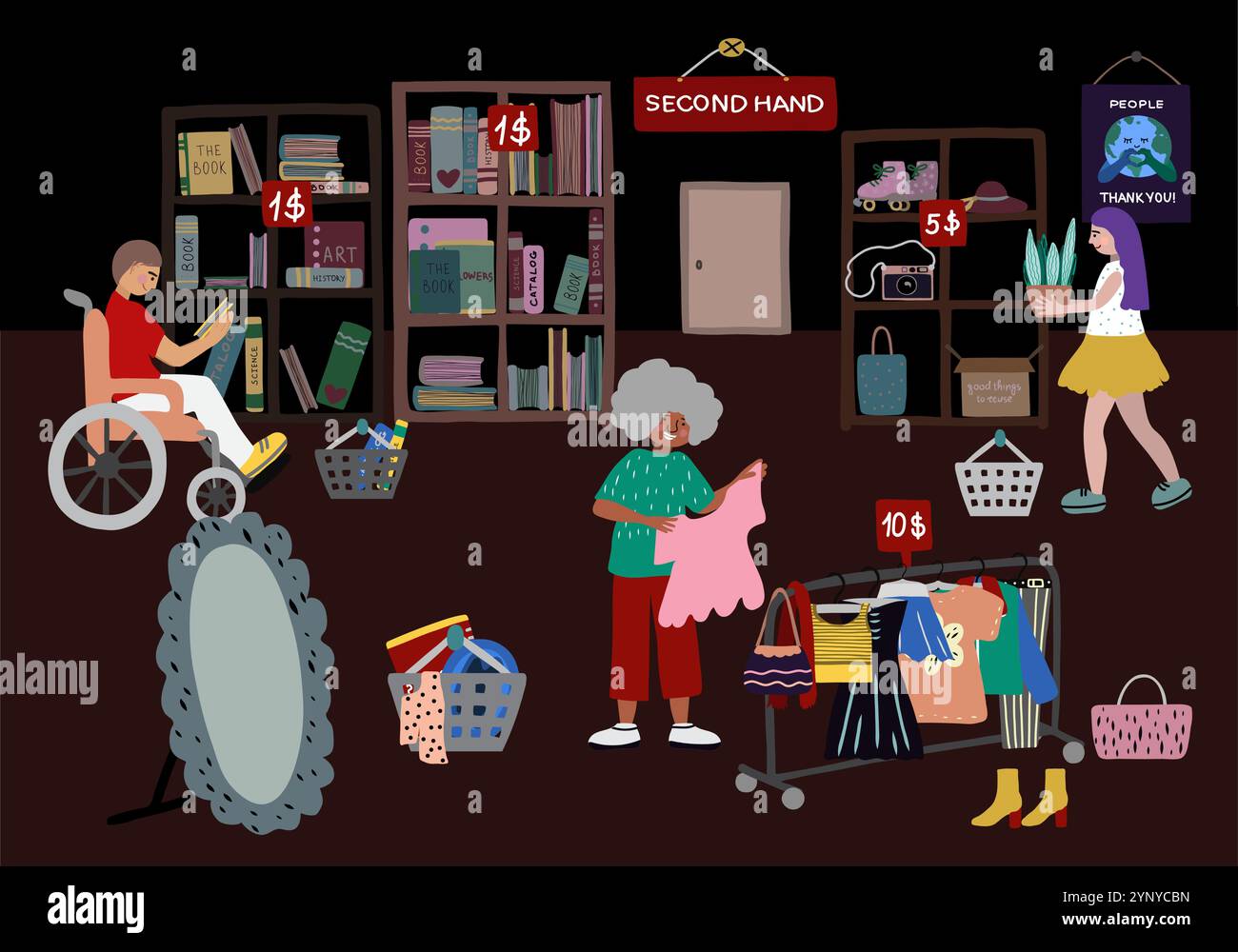 Secondhand sale Stock Vector Images - Alamy