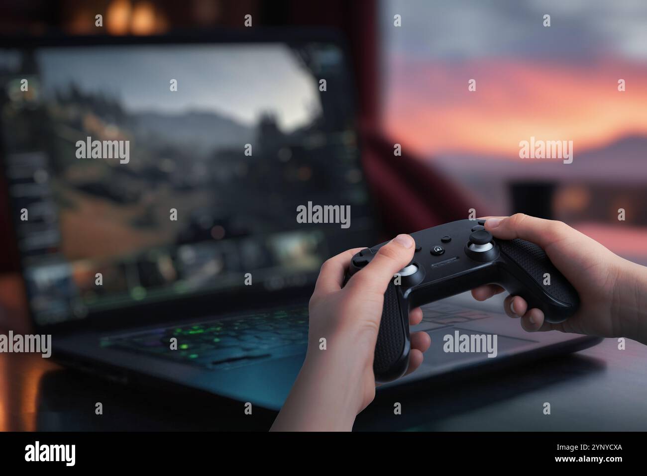 Gaming setups hi-res stock photography and images - Alamy