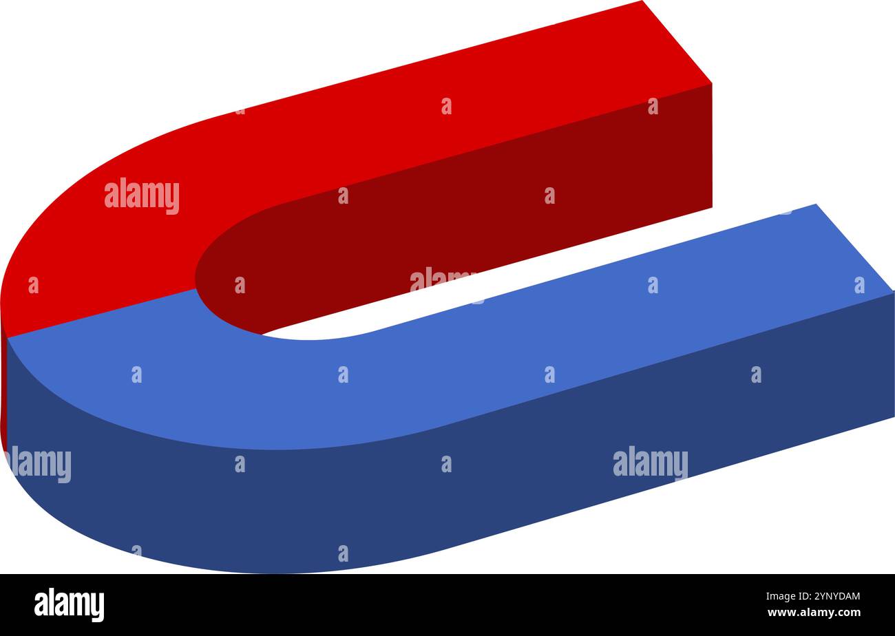 magnet, magnetic - vector illustration Stock Vector Image & Art - Alamy