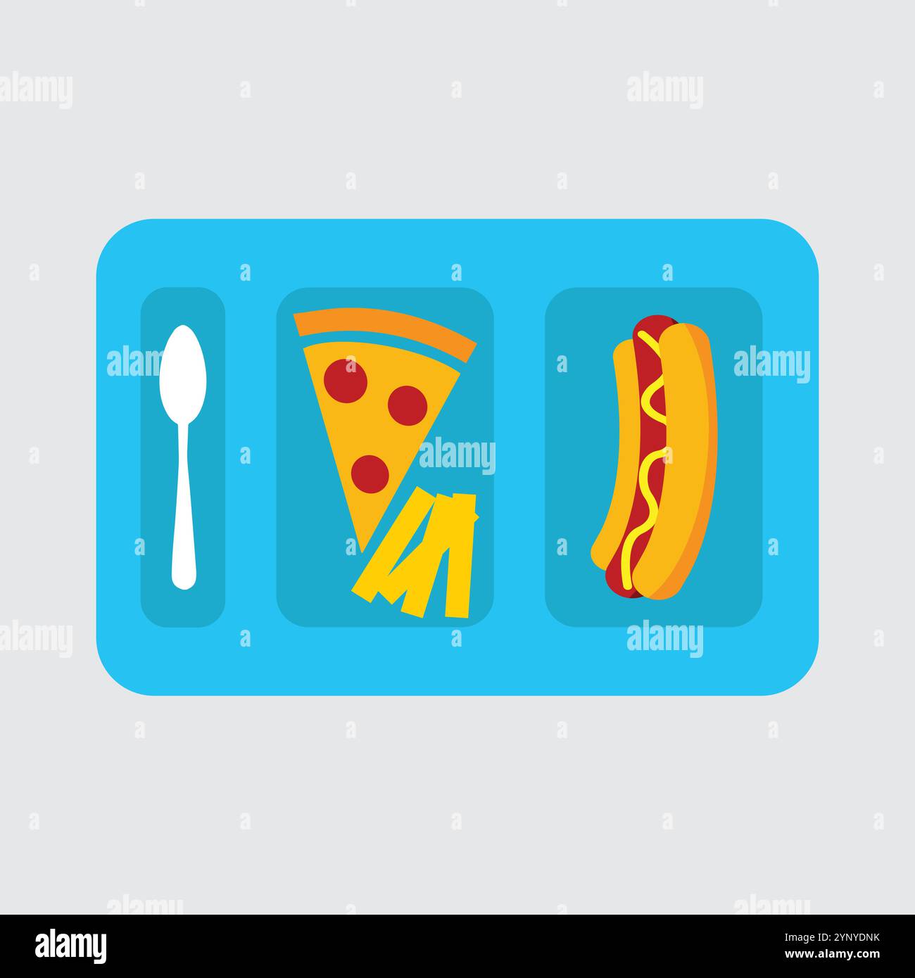 School food fatty food Stock Vector Images - Alamy