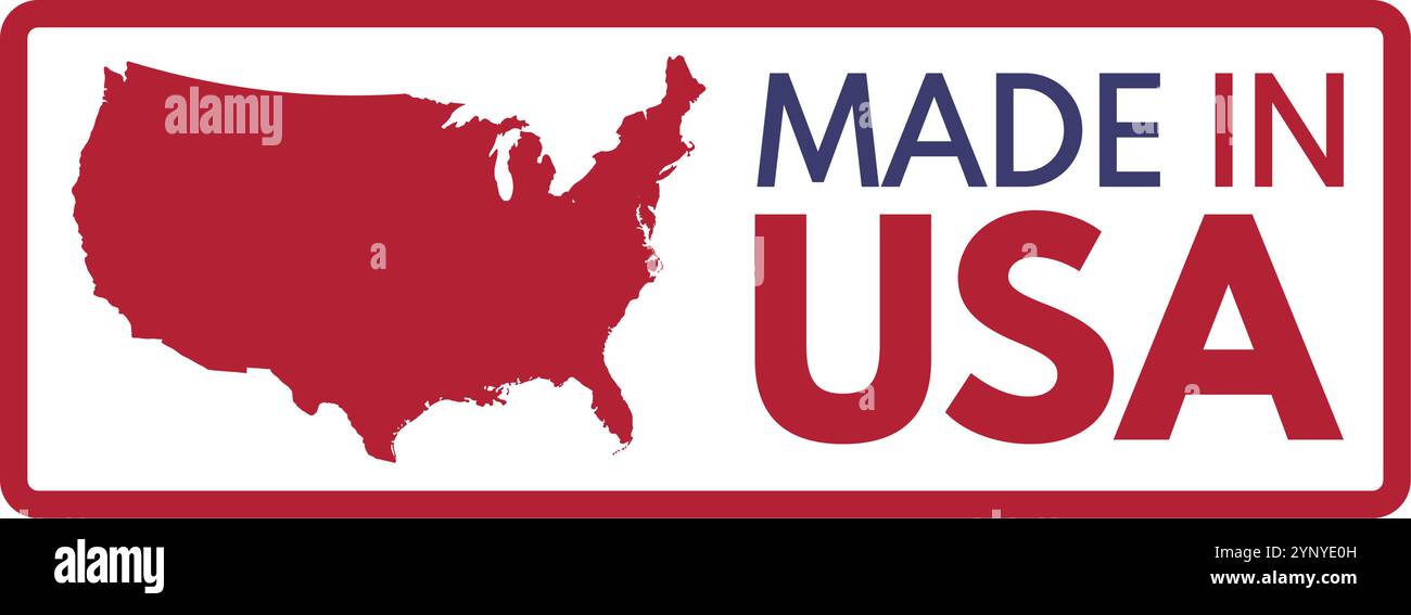 Made in the USA. - vector illustration Stock Vector Image & Art - Alamy