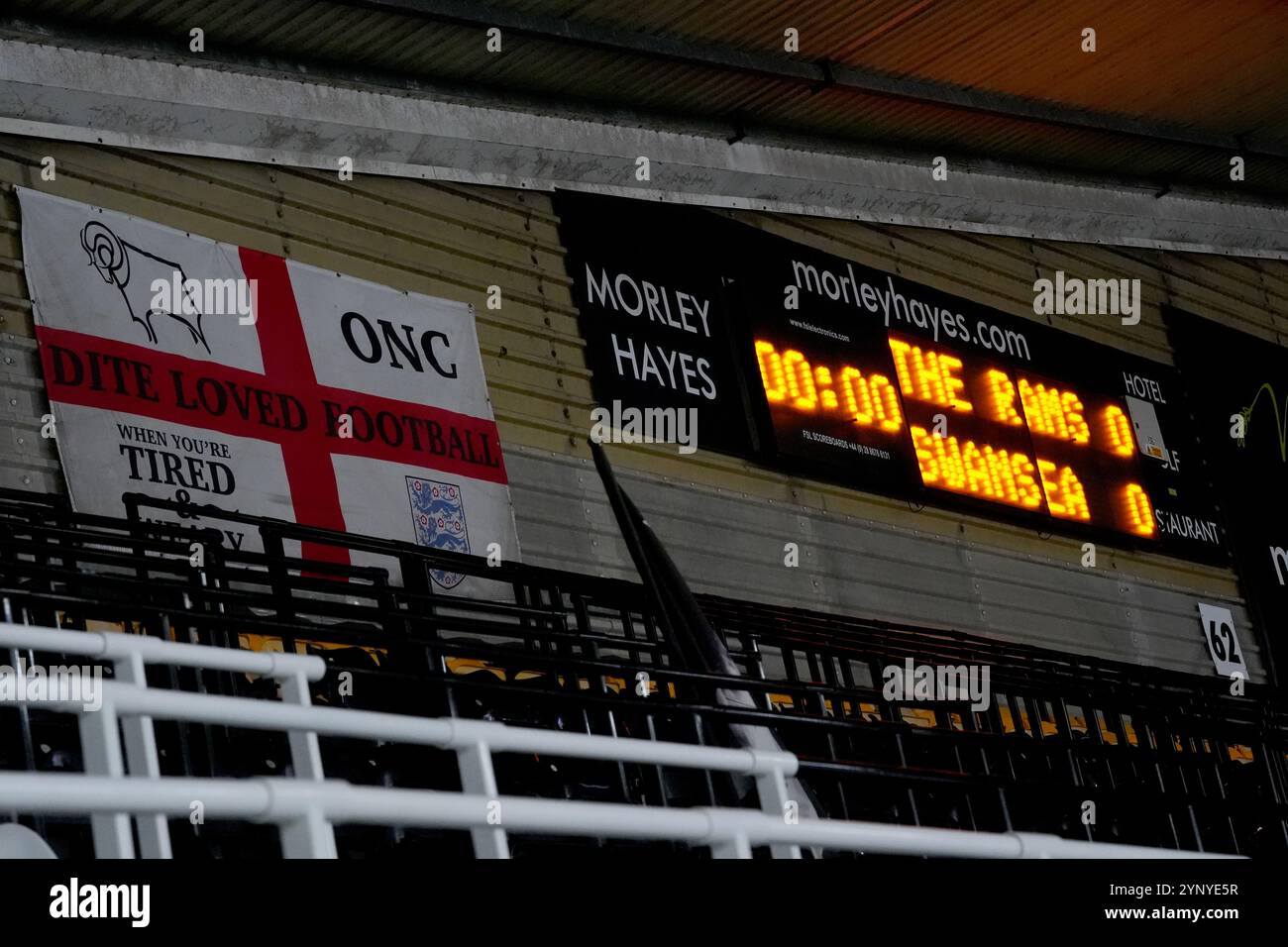 General view of the scoreboard before the Sky Bet Championship match at ...