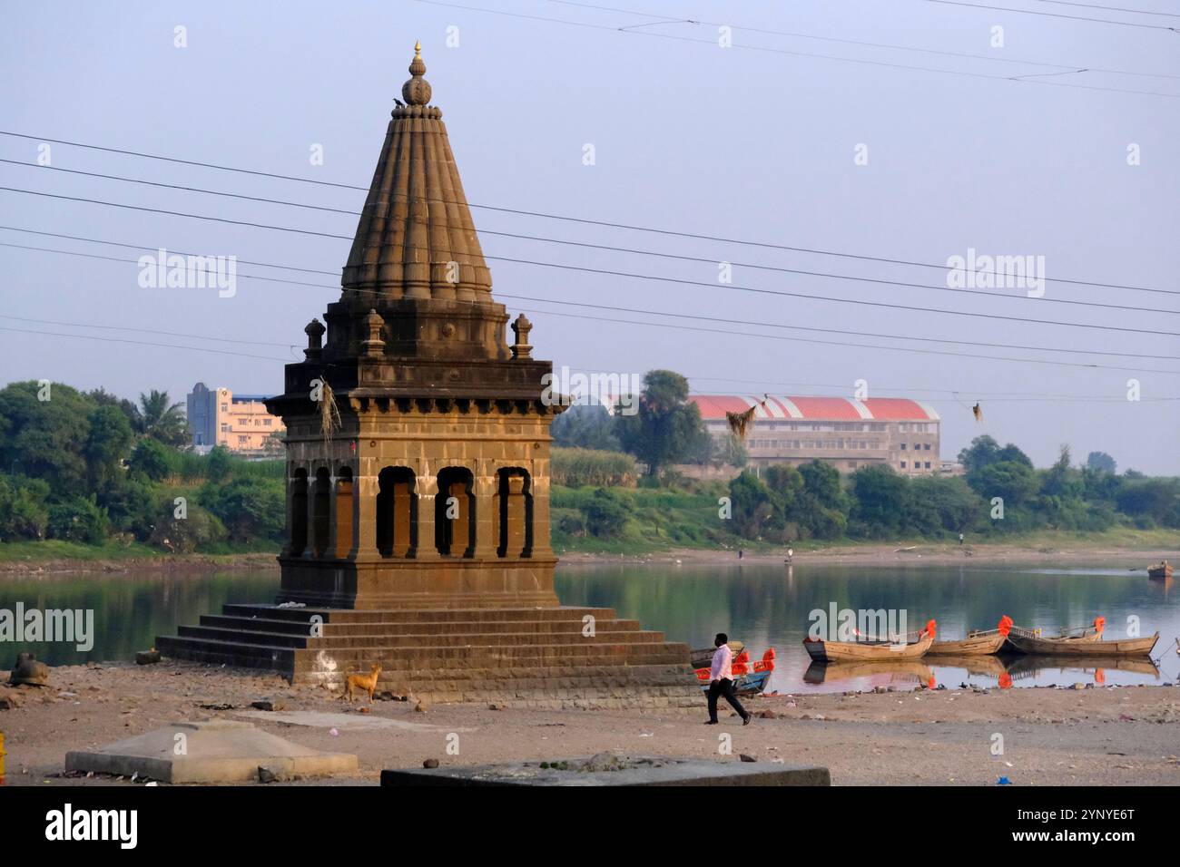 Pandharpur, India 22 November 2024 Devotees gathered at Pundlik temple ...