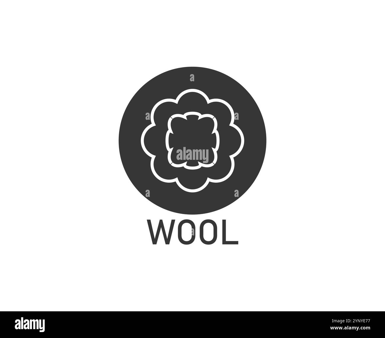 Wool, fabric icon. Vector illustration Stock Vector Image & Art - Alamy