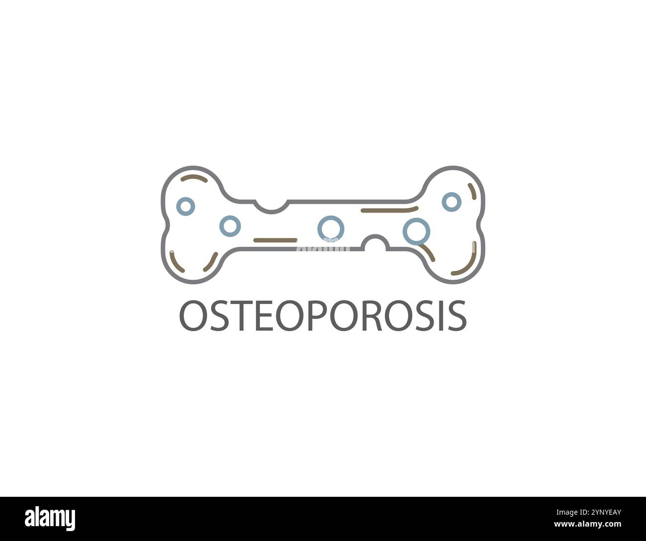 Osteoporosis, bone, disease icon. Vector illustration Stock Vector ...