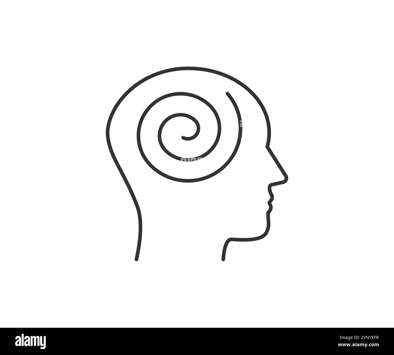 Hypnosis, head, spiral icon. Vector illustration Stock Vector Image ...