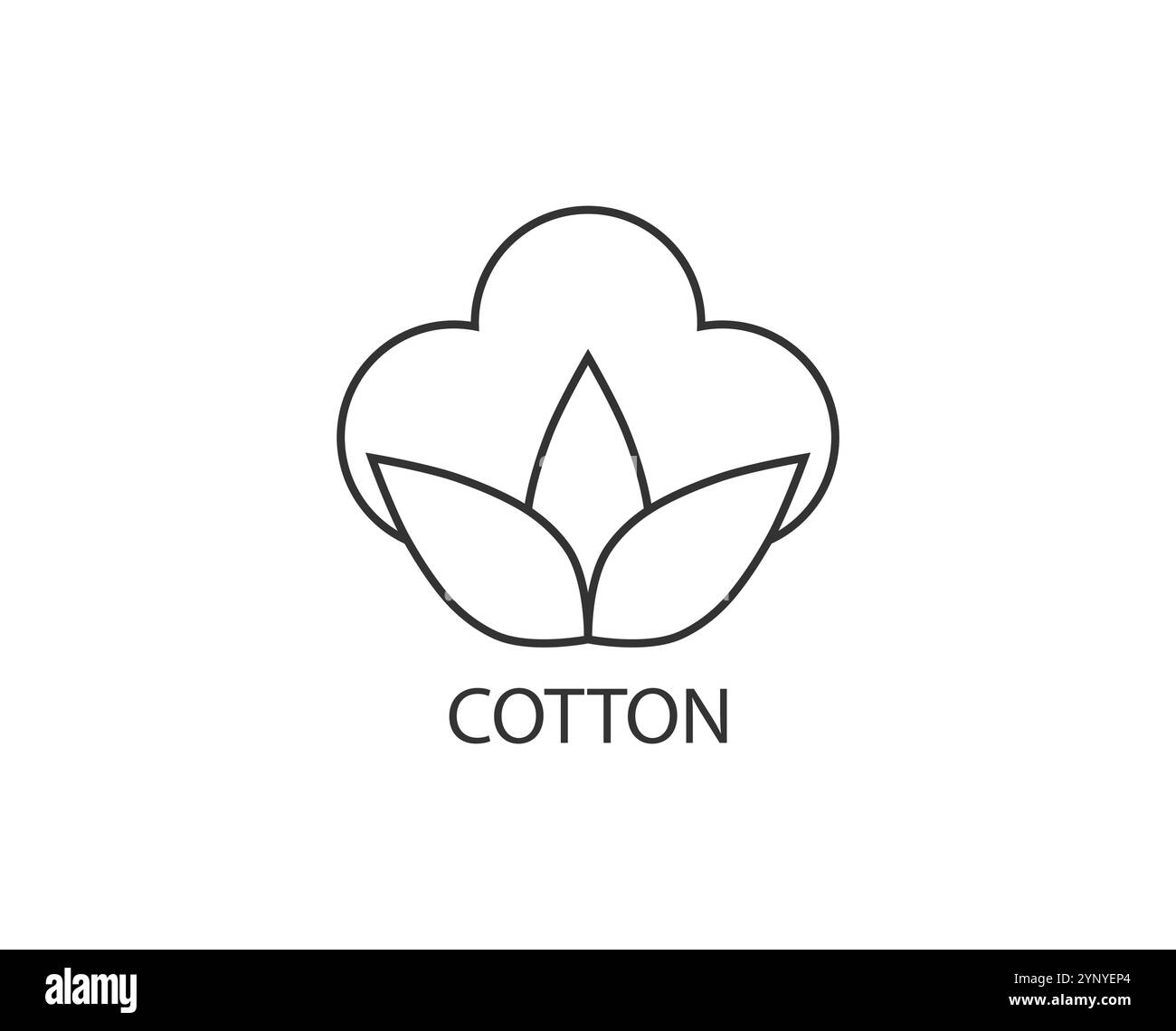Cotton, label, material icon. Vector illustration Stock Vector Image ...