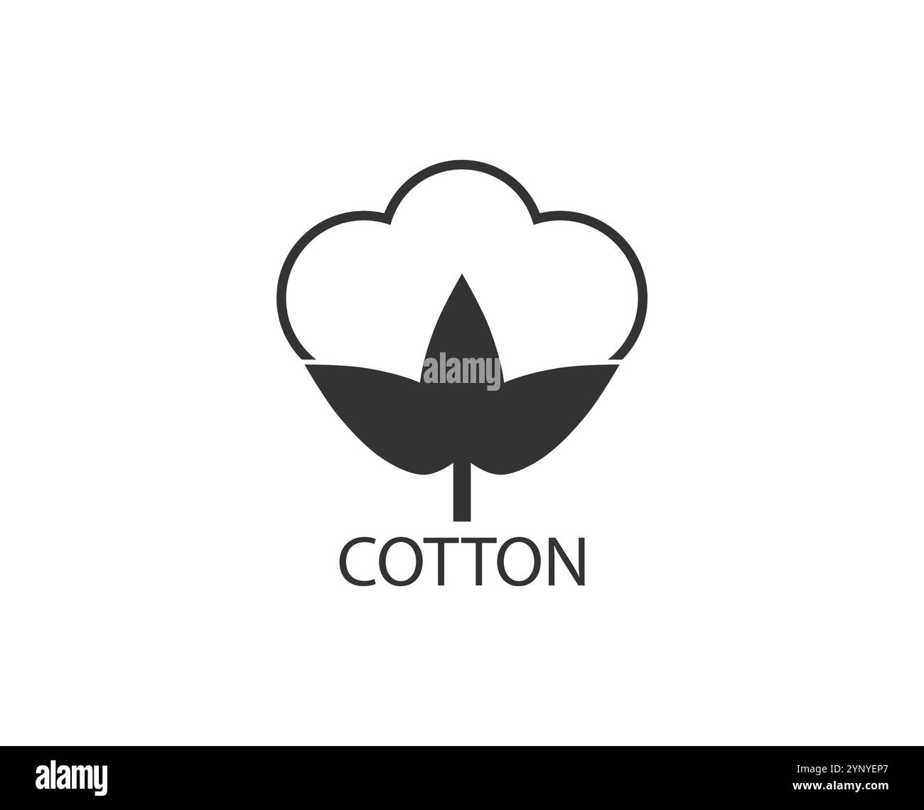 Cotton, label, material icon. Vector illustration Stock Vector Image ...