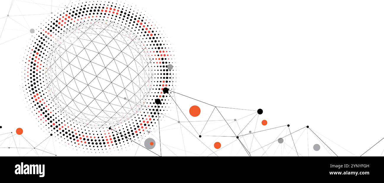 Abstract technology background with plexus effect. Vector art Stock Vector Image & Art - Alamy