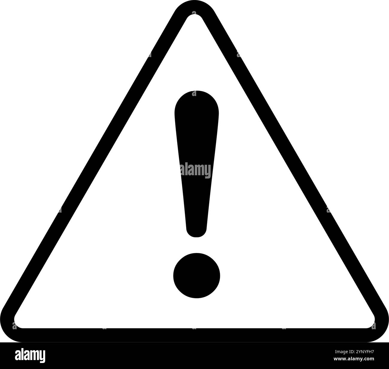 Exclamation mark icon note Black and White Stock Photos & Images - Alamy