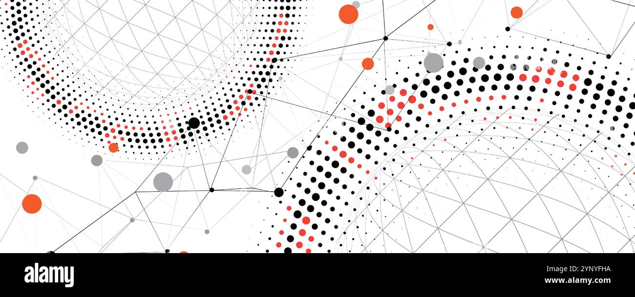 Abstract technology background with plexus effect. Vector art Stock Vector Image & Art - Alamy