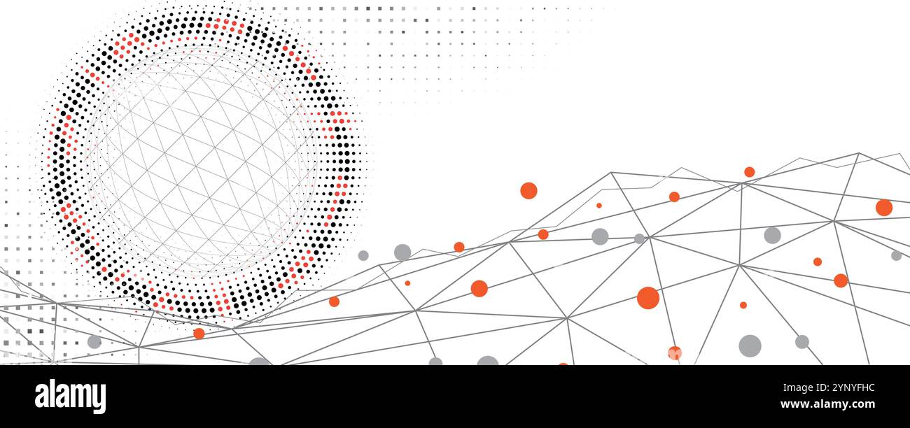 Abstract technology background with plexus effect. Vector art Stock Vector Image & Art - Alamy