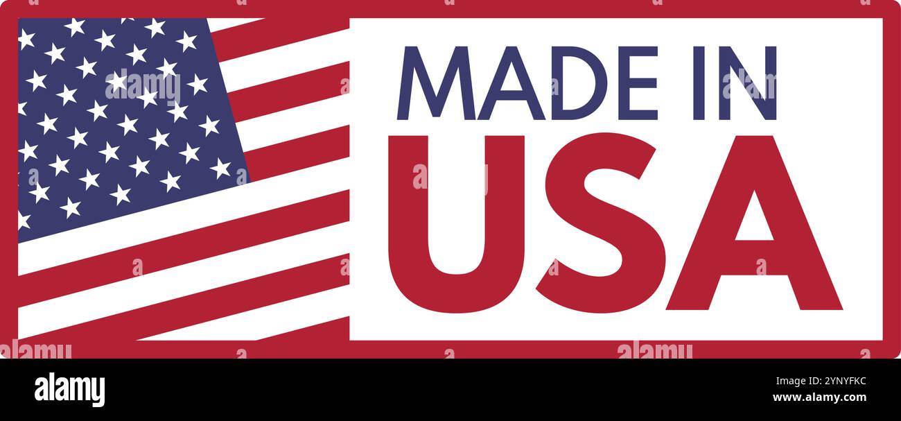 Made in the USA. - vector illustration Stock Vector Image & Art - Alamy