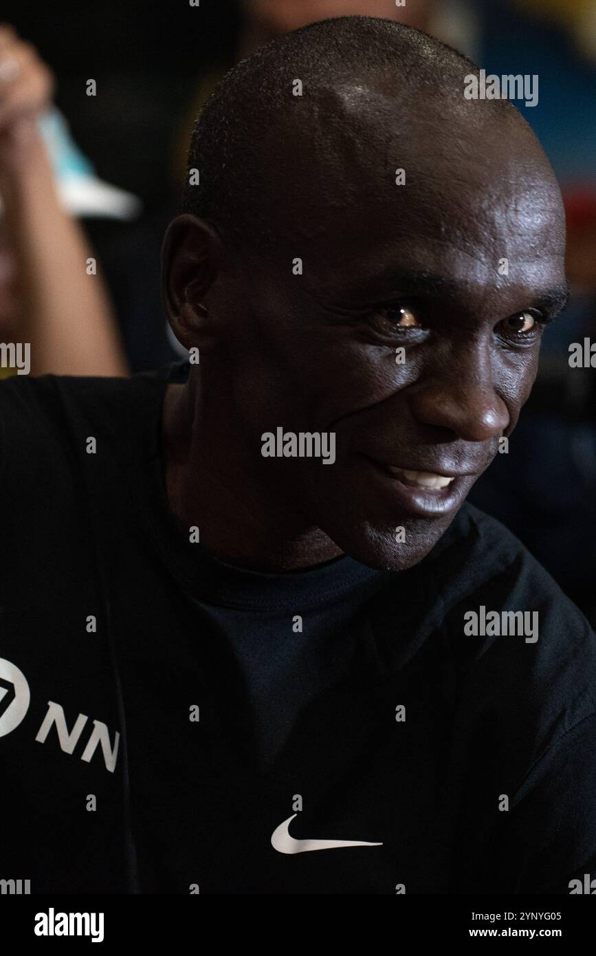 Bangkok, Thailand. 27th Nov, 2024. Eliud Kipchoge, a Kenyan long ...