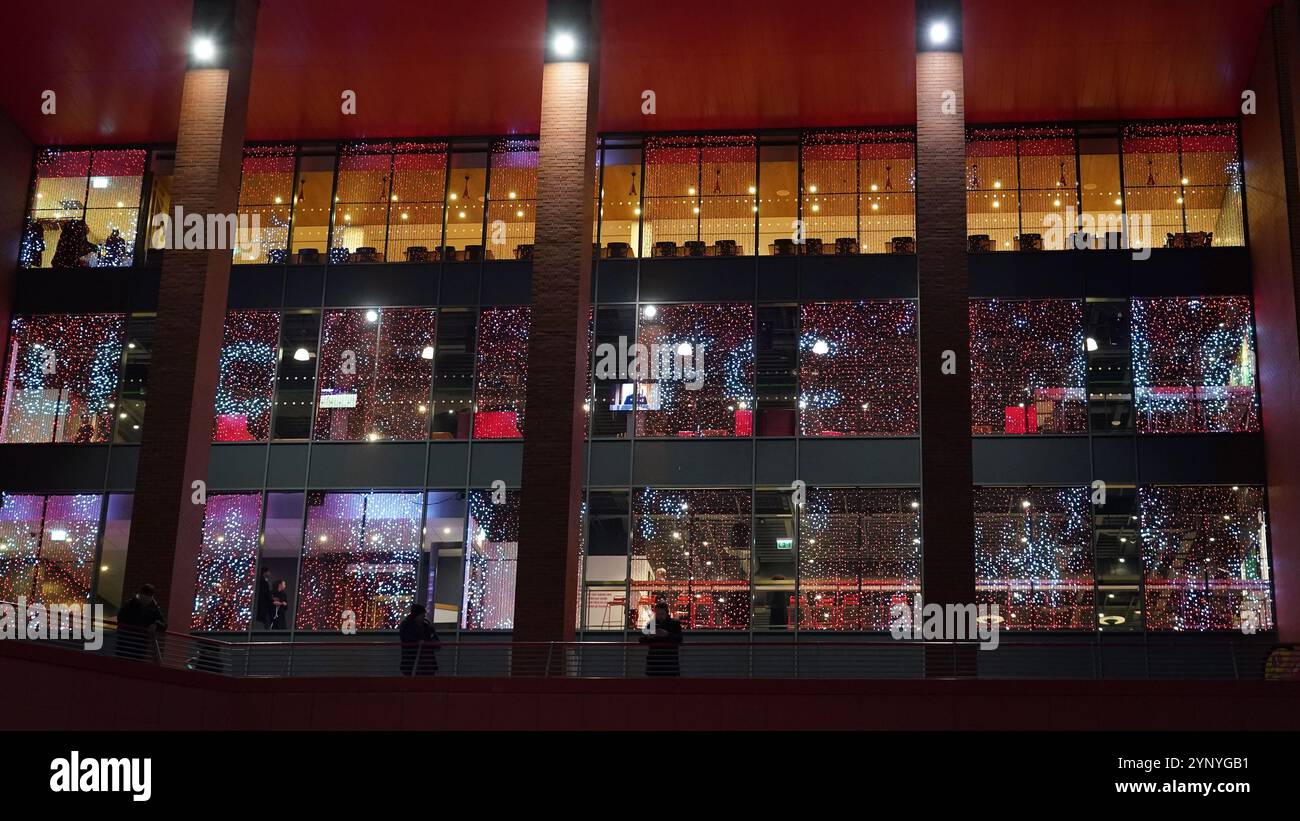 Liverpool, UK. 27th Nov, 2024. Anfield Stadium outside view during the ...
