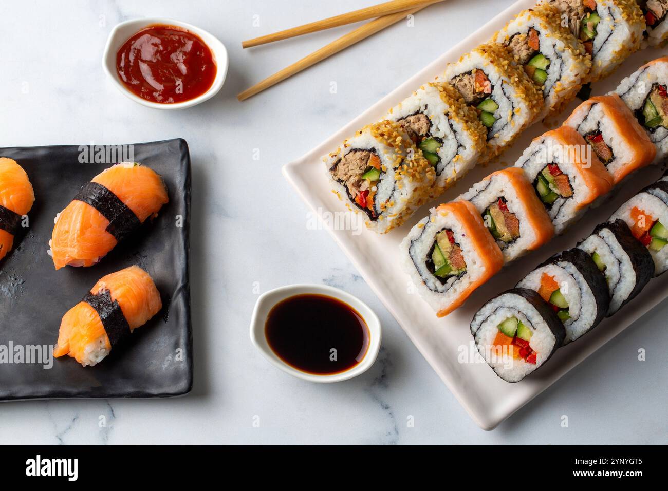 Sushi is a traditional Japanese dish consisting of rice with vinegar ...