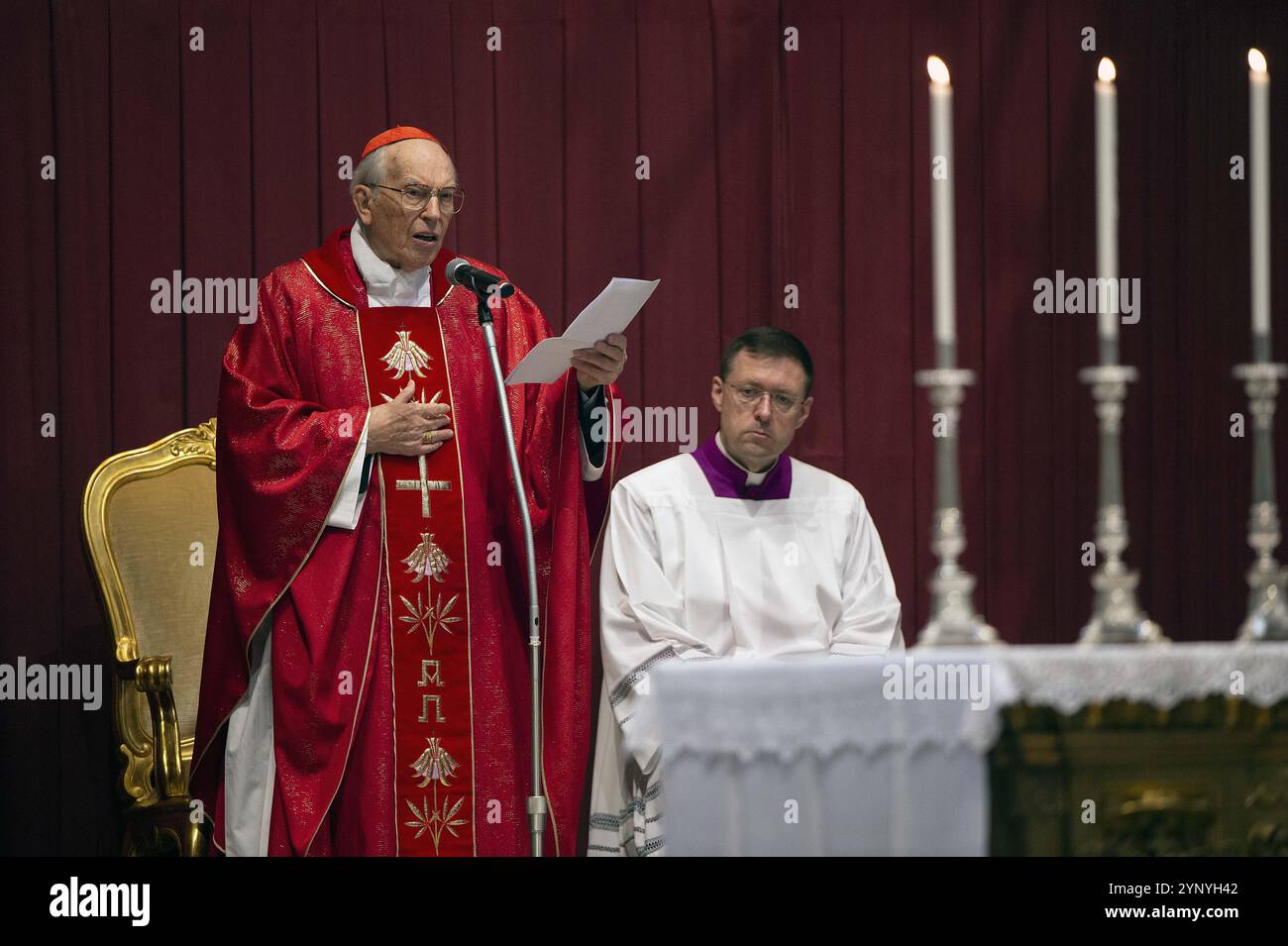 **NO LIBRI** Italy, Rome, Vatican, 2024/11/27 Cardinal Giovanni ...