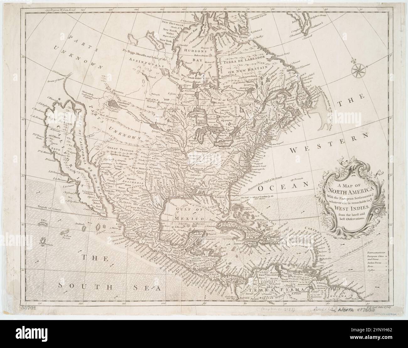 A map of North America : with the European settlements & whatever else ...