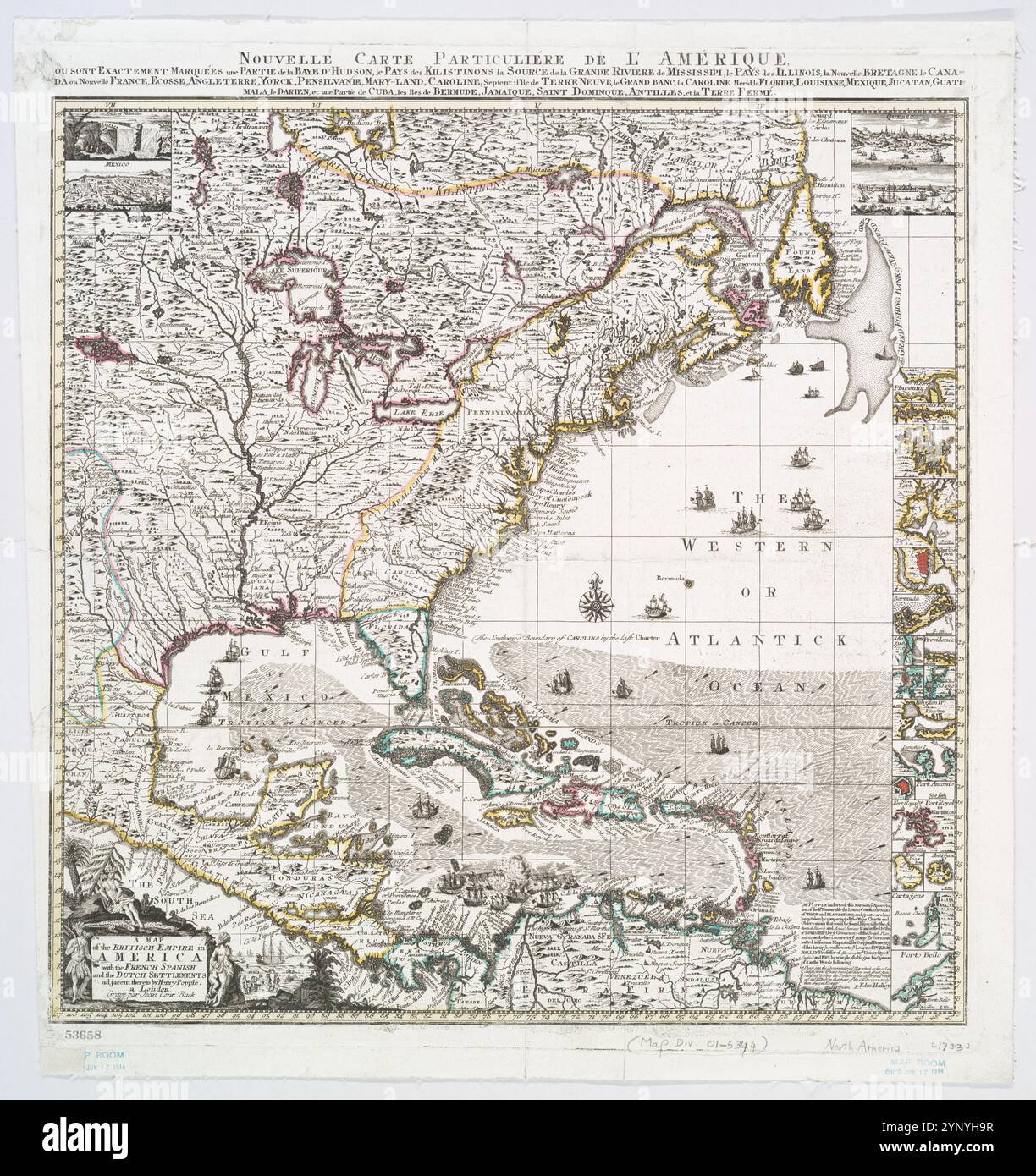 1743 map hi-res stock photography and images - Alamy