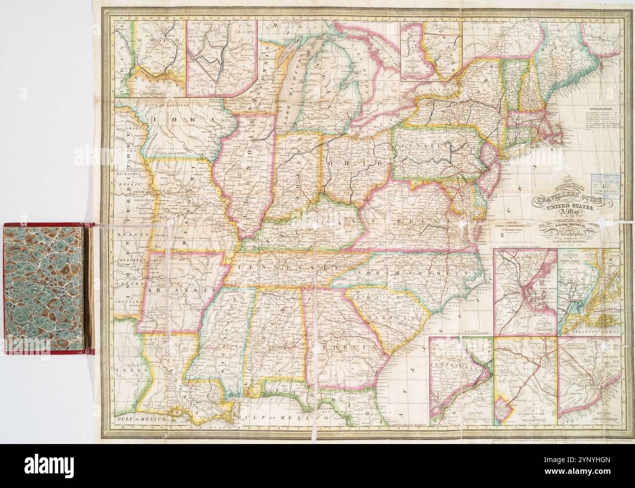 Mitchell's travellers guide through the United States : a map of the ...
