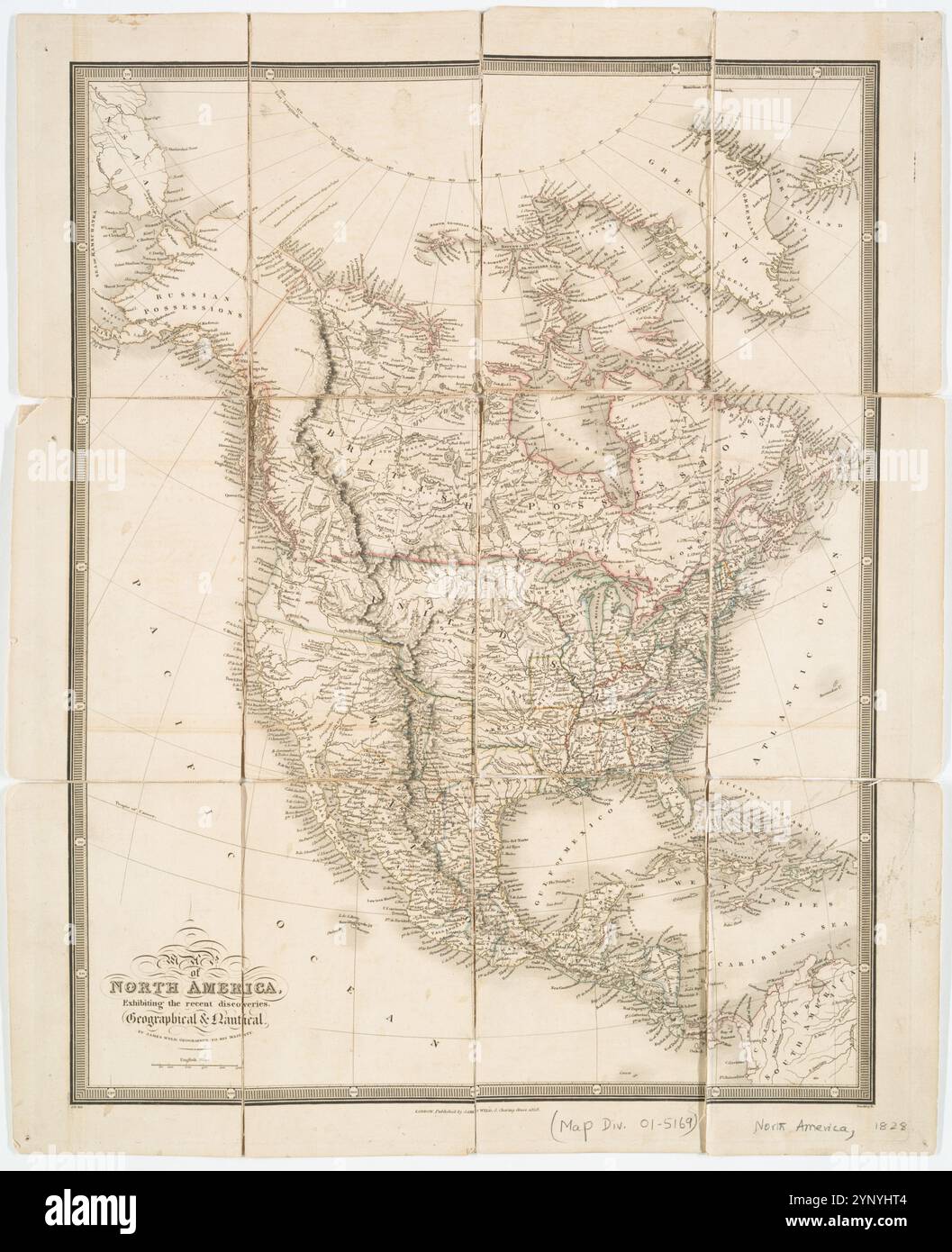 Map of North America : exhibiting the recent discoveries, geographical ...