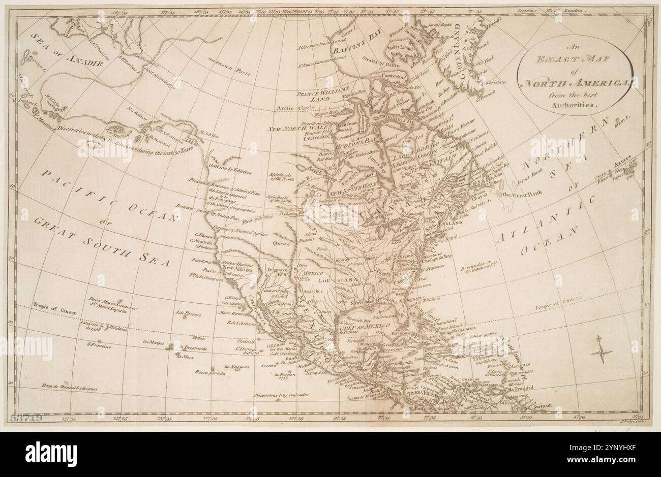 An exact map of North America : from the best authorities 1770 by Lodge ...