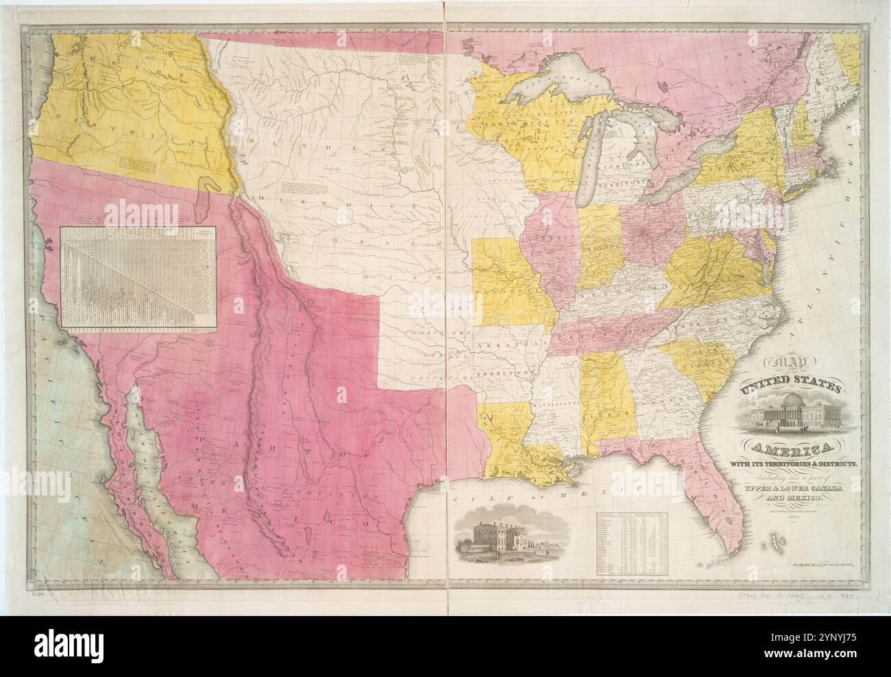 Map of the United States of America with its territories & districts ...