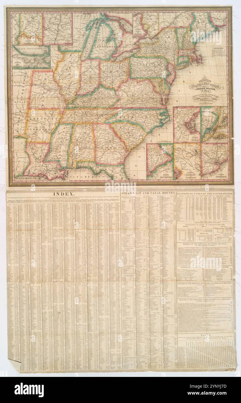 Mitchell's travellers guide through the United States : a map of the ...