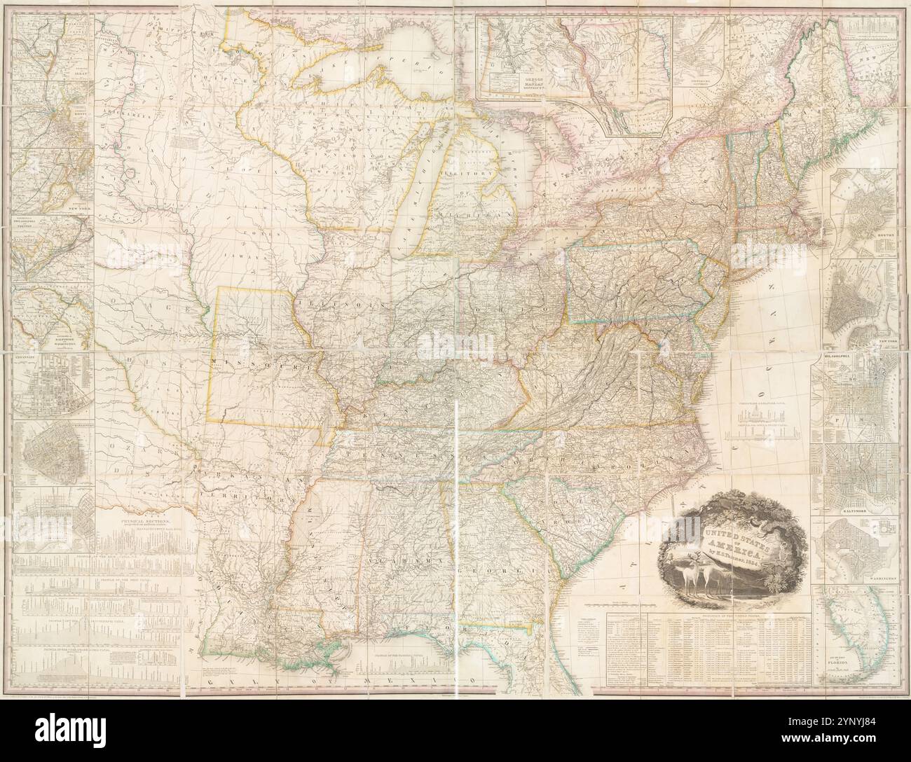 United States of America, 1834 1834 by Tanner, Henry Schenck, 1786-1858 ...