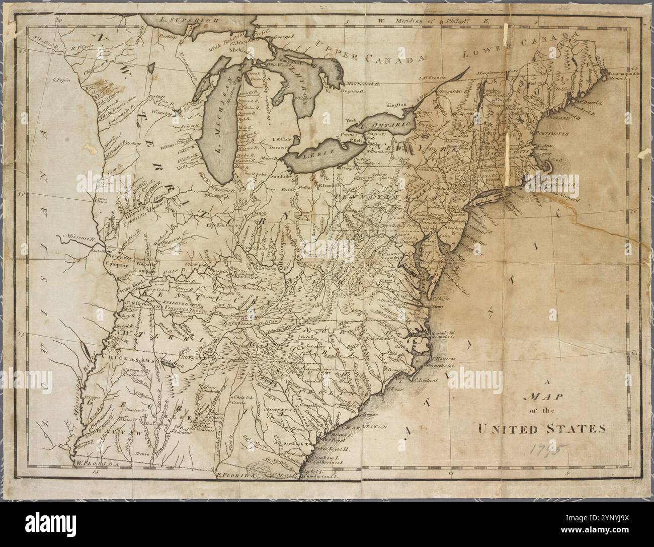 United states map 1795 hi-res stock photography and images - Alamy